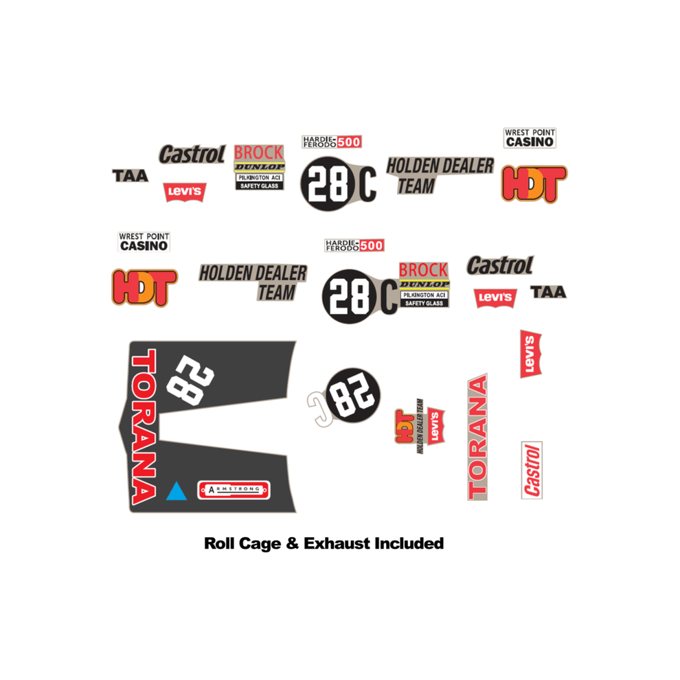 DDA Decal Kit 1972 Brock LJ Torana Bathurst Winner – Lazy Modeller