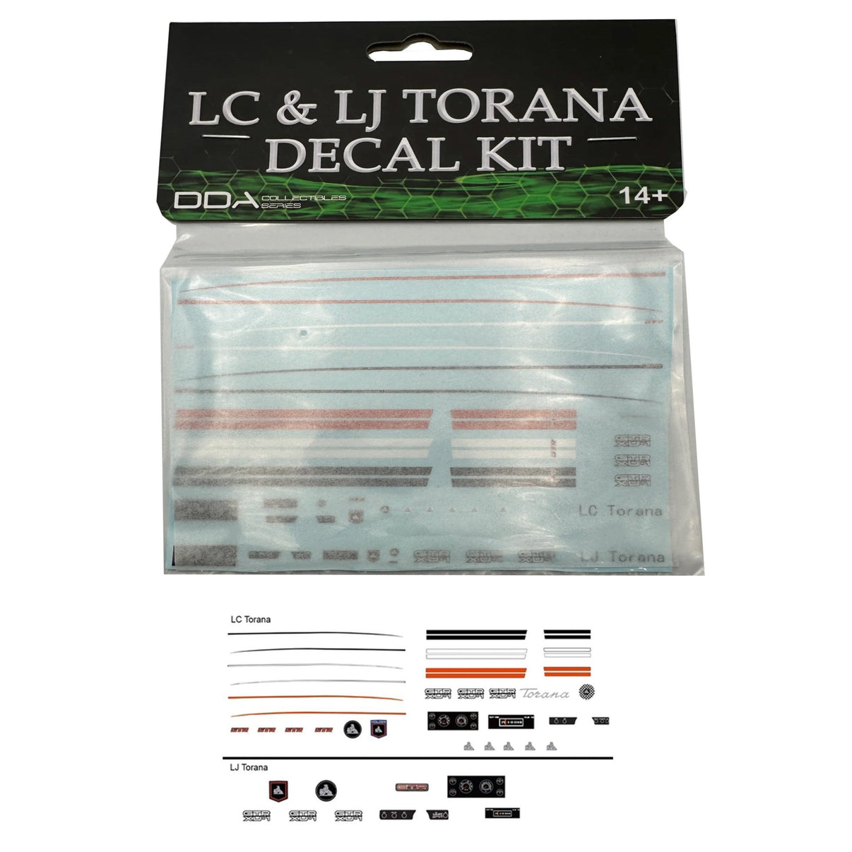 DDA LC and LJ Torana Decal Kit – Lazy Modeller