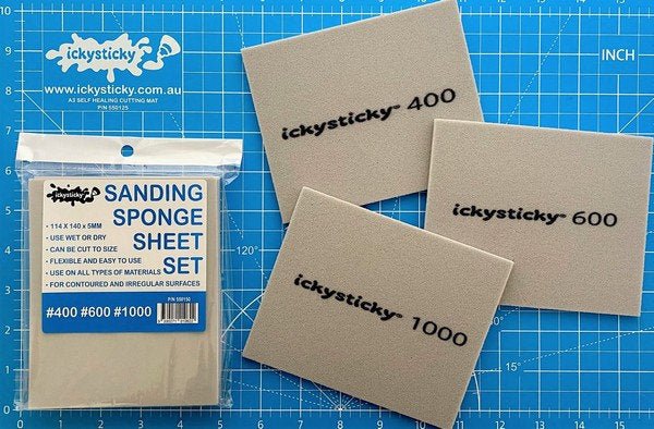 Sanding Sponge 400-600-1000 grit – Lazy Modeller